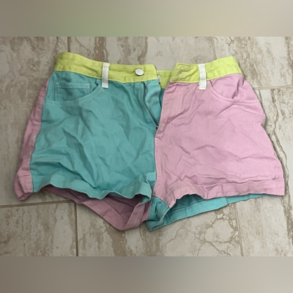 Forever 21 | Shorts | Pastel Color Block Shorts | Poshmark